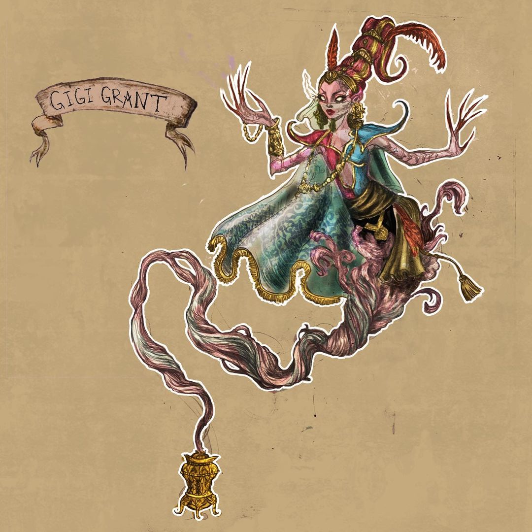 Safebooru - 1girl fingernails genie gigi grant (monster high) lamp long ...