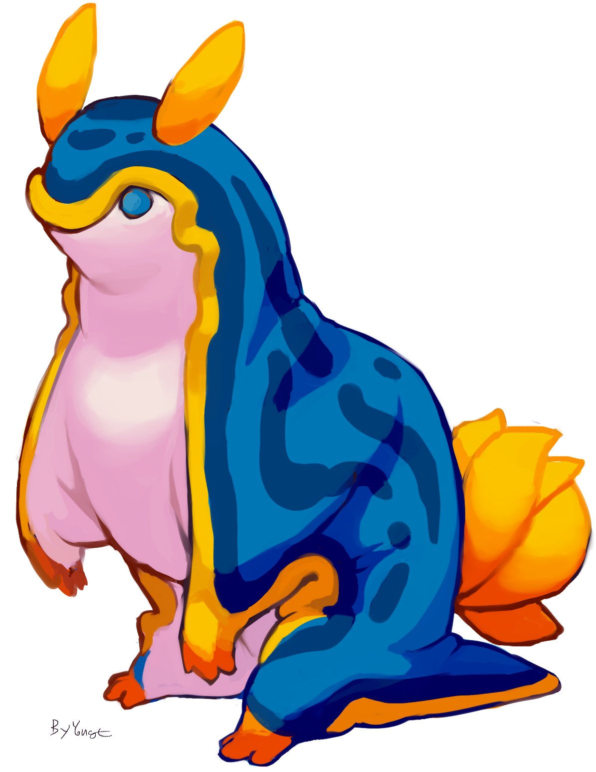 Safebooru - color fox commentary request creature full body highres ...