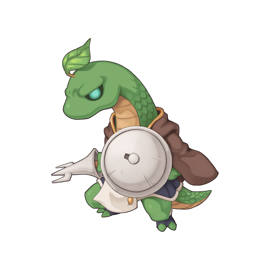 Safebooru - brown cape cape chibi chibi only combat basilisk creature ...