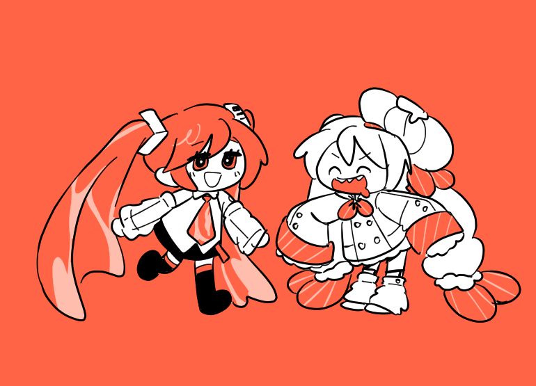 Safebooru - 2girls chef chef hat chibi dual persona food-themed hair ...