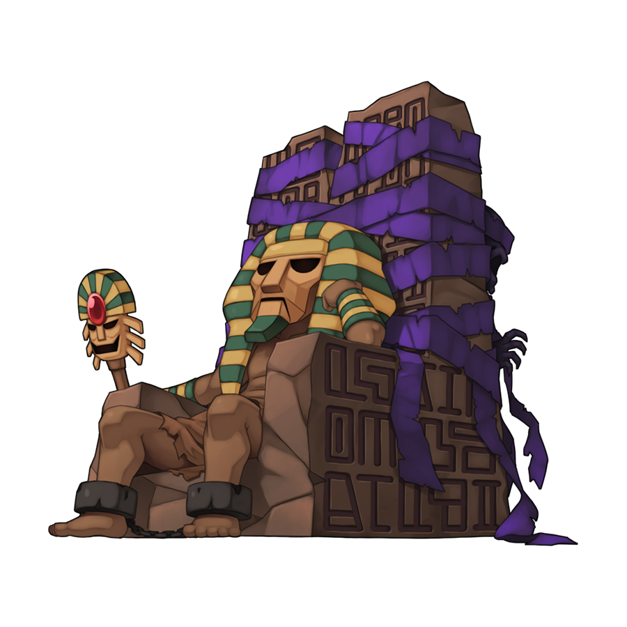 Safebooru - 1boy amon ra (ragnarok online) bandages chain chibi chibi ...