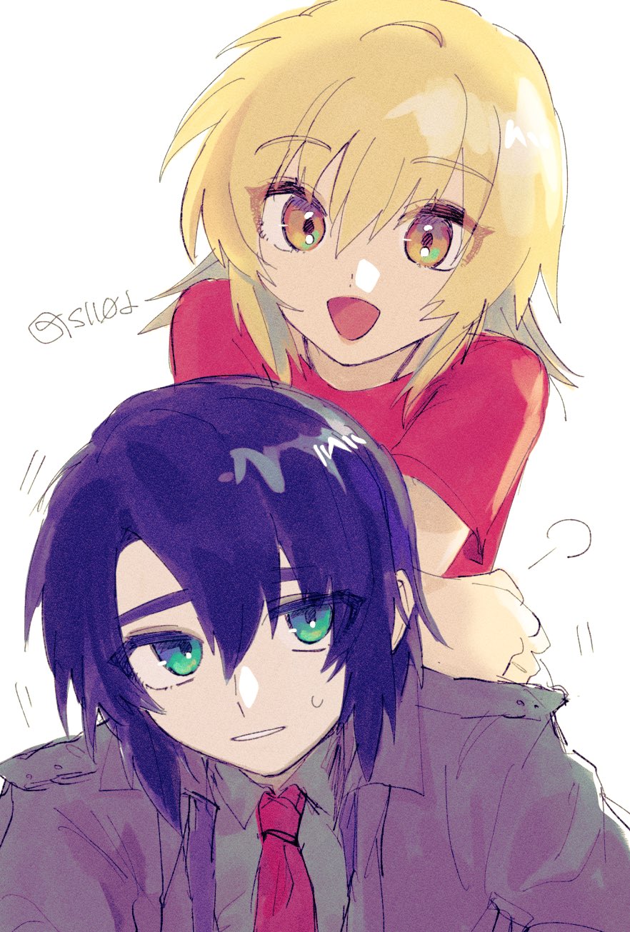 Safebooru - 1boy 1girl athrun zala blonde hair blue hair cagalli yula ...