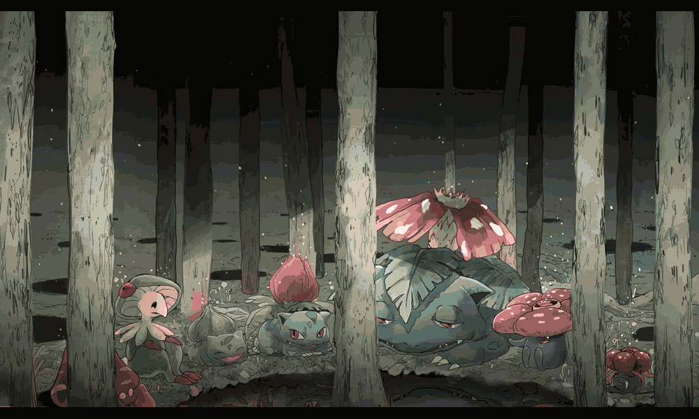 Safebooru - animal focus awai (pixiv29777040) breloom bulbasaur claws ...