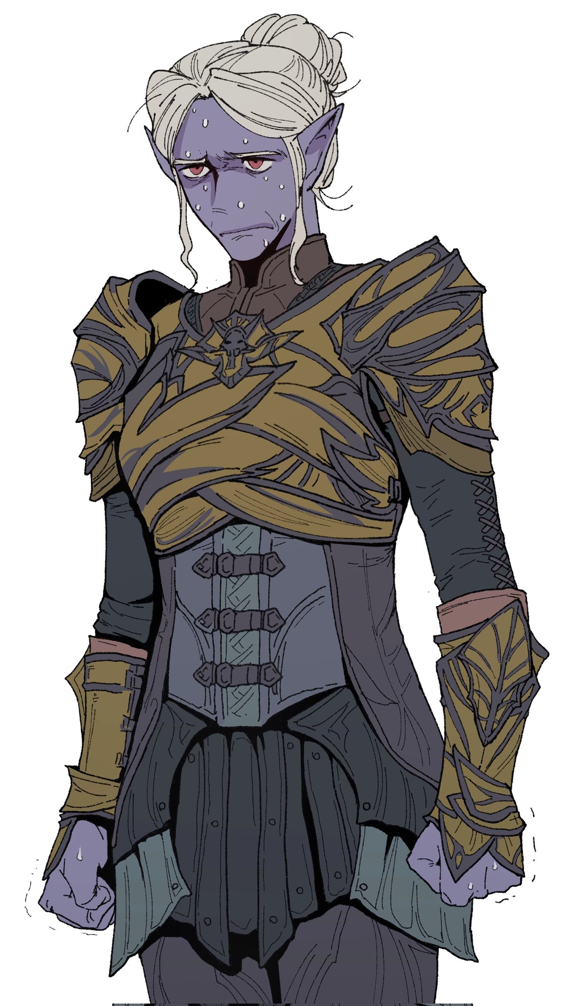 Safebooru - 1girl armor arms at sides baldur's gate baldur's gate 3 ...