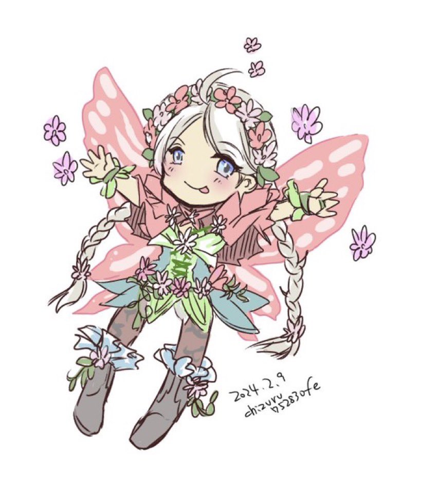 Safebooru - braid butterfly wings capelet chizuru752830fe cross-laced ...