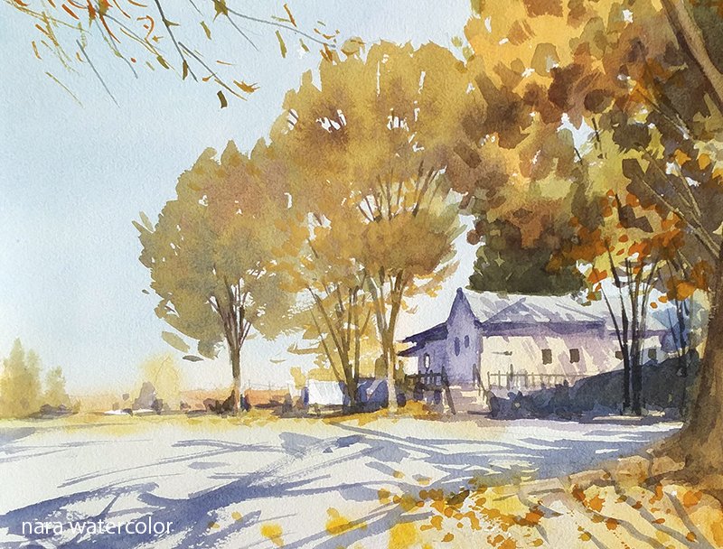 Safebooru - building day house nara watercolor no humans original ...