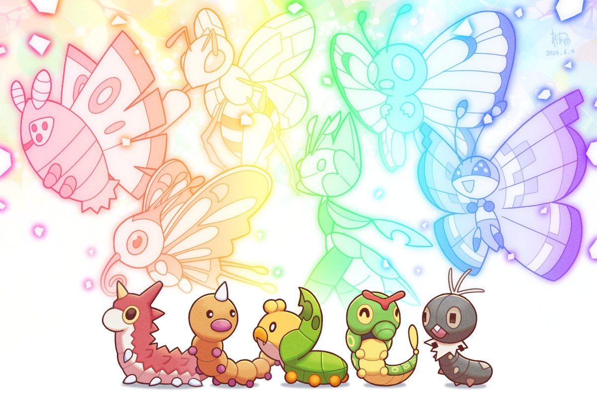 Safebooru - animal focus beautifly beedrill bug butterfly butterfree ...