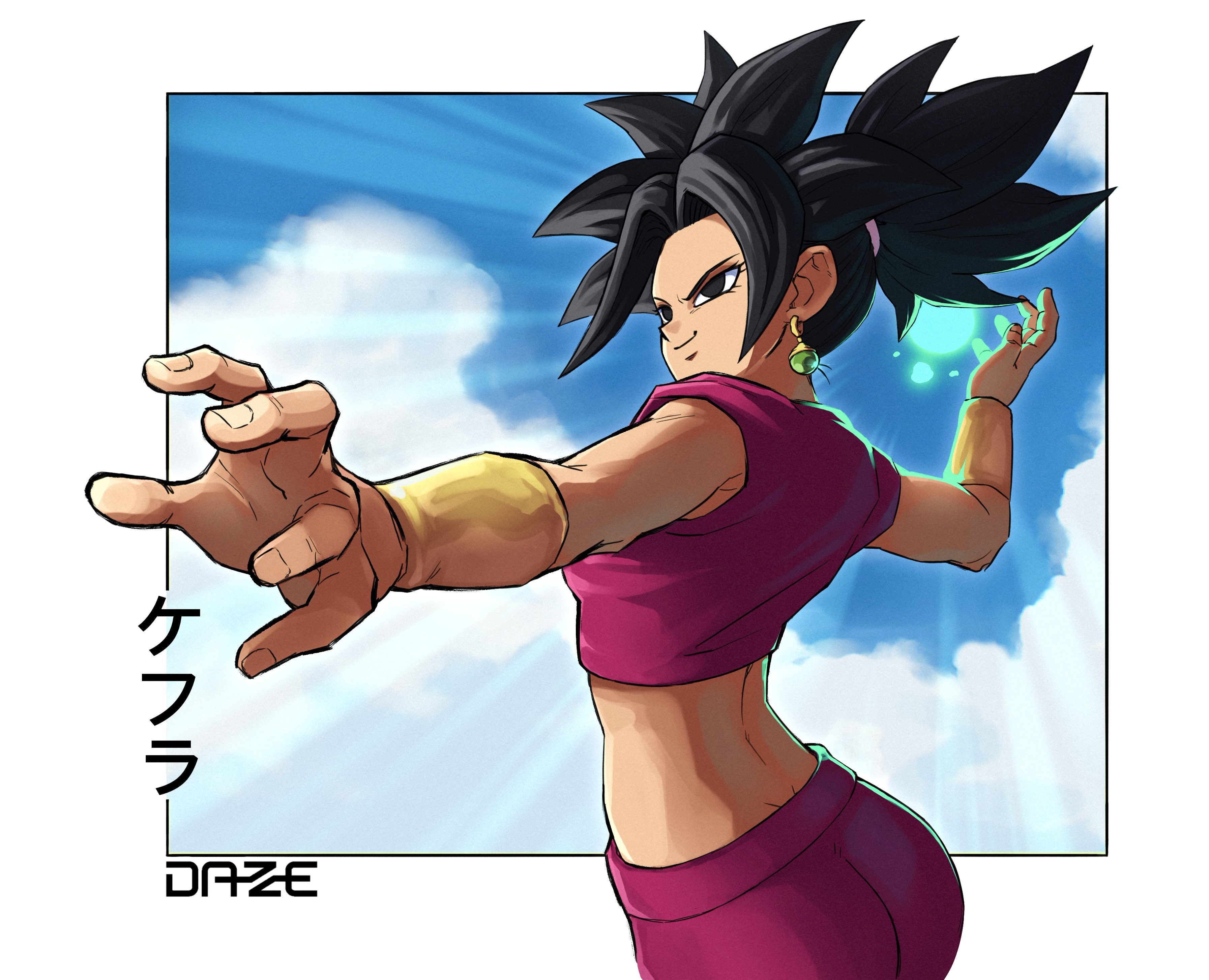 Safebooru - 1girl absurdres clouds crop top dragon ball dragon ball ...