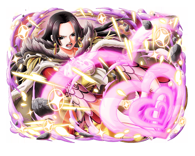 Safebooru - 1girl black eyes black hair blue eyes boa hancock breasts cape dress earrings ...