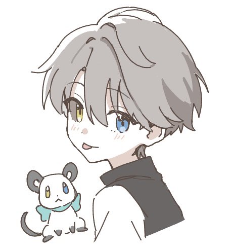 Safebooru - 1boy :p black sclera blue eyes coat colored sclera from ...