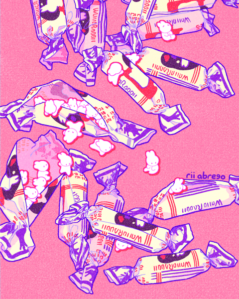 Safebooru - animal candy candy wrapper color variation commentary ...