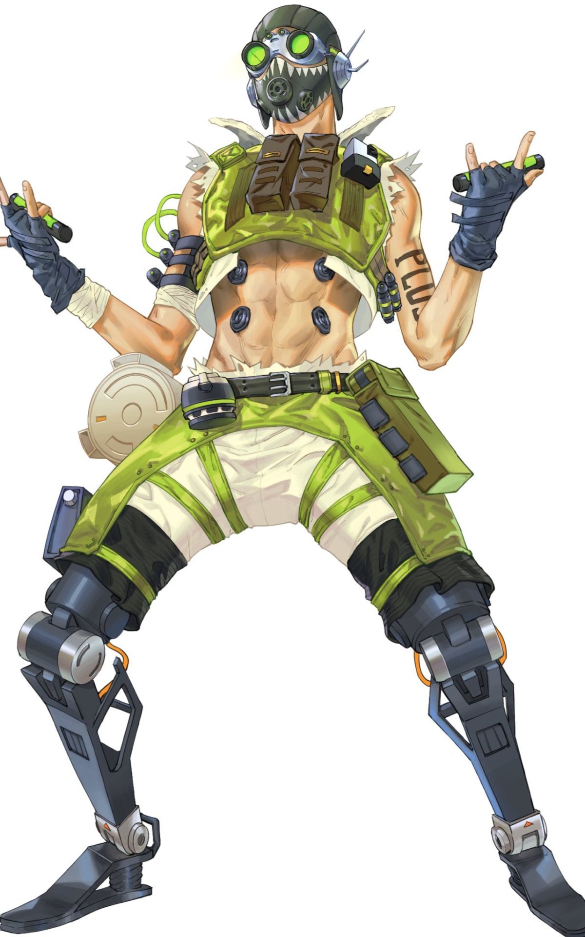 Safebooru - 1boy \m/ abs apex legends aviator cap belt black belt black ...