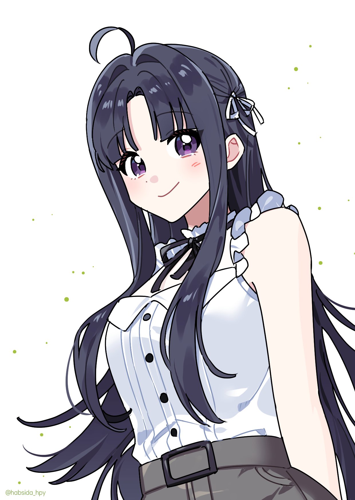 Safebooru - 1girl ahoge awa subaru black hair blush closed mouth commentary request girls band ...