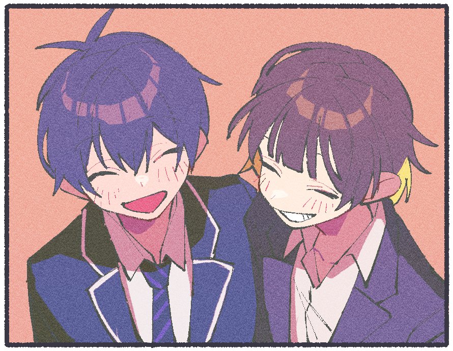 Safebooru - 2boys antenna hair bachira meguru black hair black jacket black necktie blue lock ...