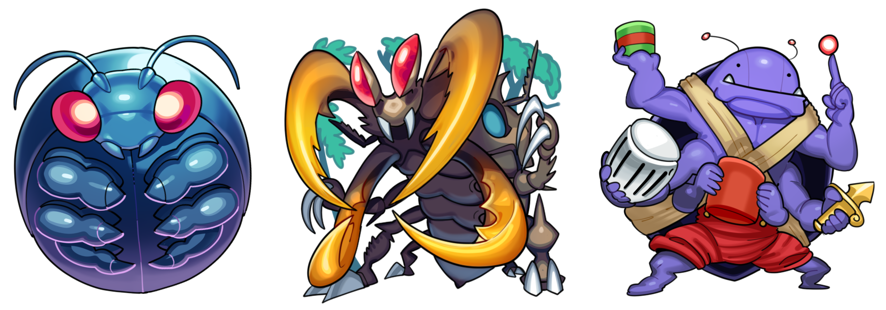 Safebooru - beetle bug character request cross-sword beeth drum duel ...
