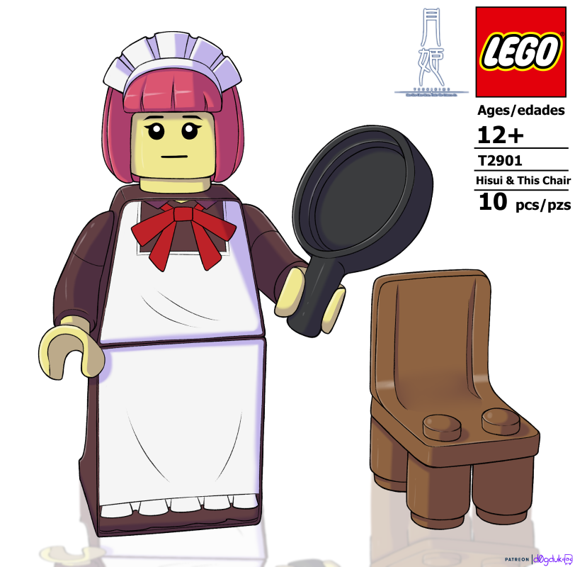 Safebooru - 1girl apron bow brown dress chair d0gduk dress ...