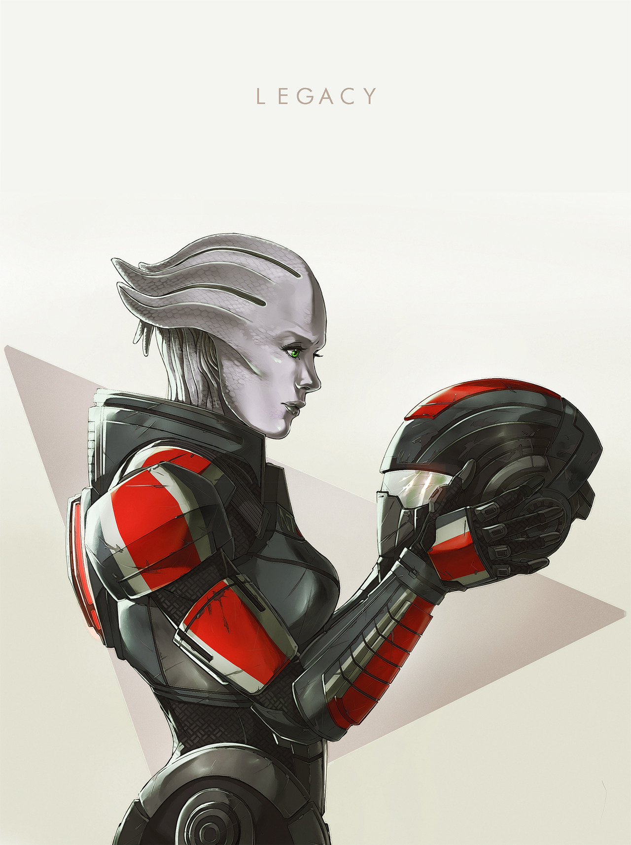 Safebooru - 1girl alien armor asari (mass effect) colored skin eleonora ...