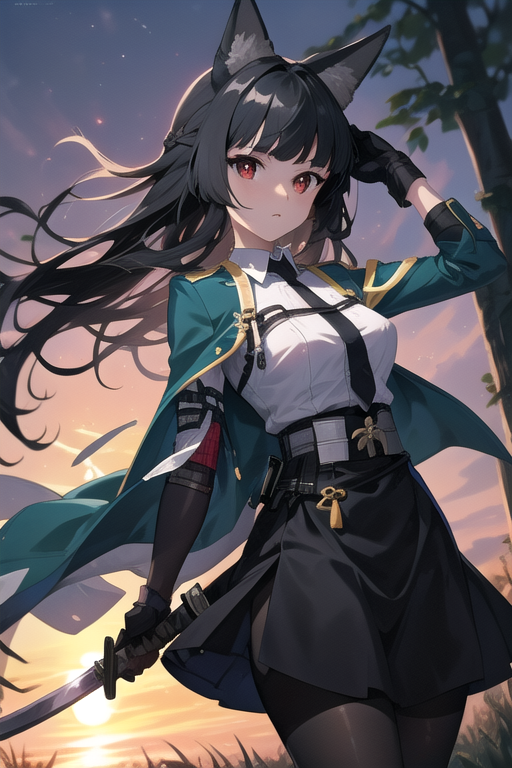 Safebooru - ai-generated forest hoshimi miyabi nature non-web source pixai sunset zenless zone ...