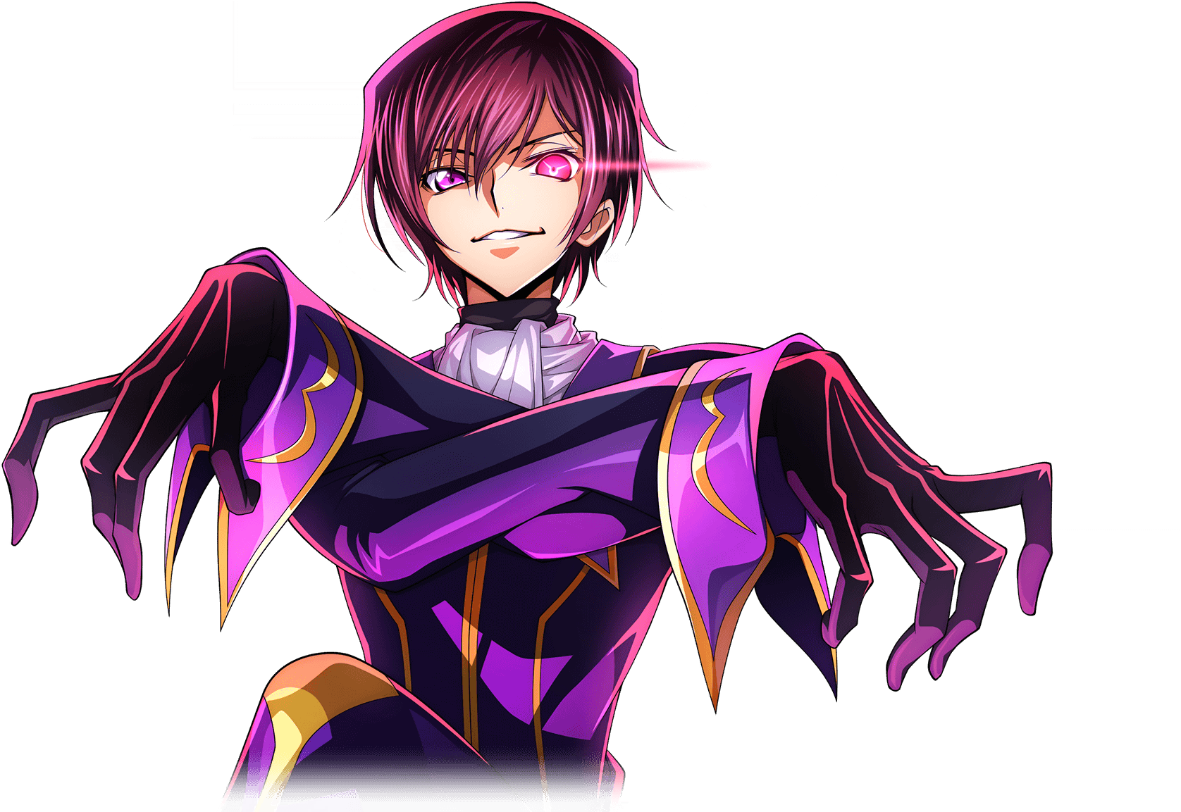 Safebooru - 1boy artist request ascot black gloves black hair coat code ...