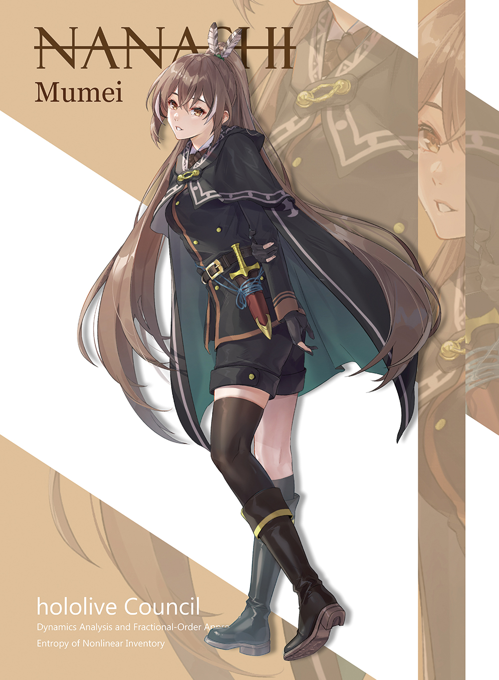 Safebooru - 1girl alternate costume belt black cape black capelet black cloak black footwear ...