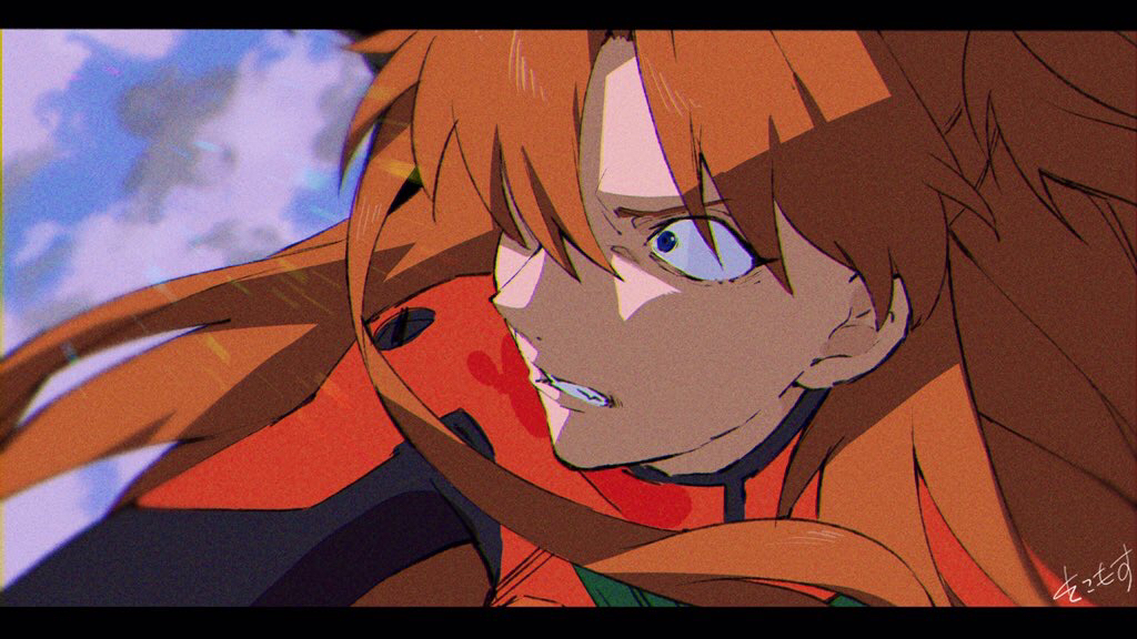 Safebooru - 1girl angry artist name blue eyes blue sky bodysuit brown ...