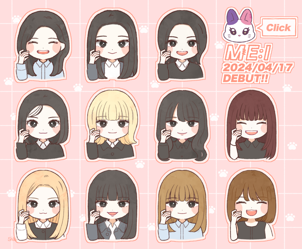 Safebooru - 6+girls ^ ^ black dress black eyes black hair black shirt blonde hair blue shirt ...