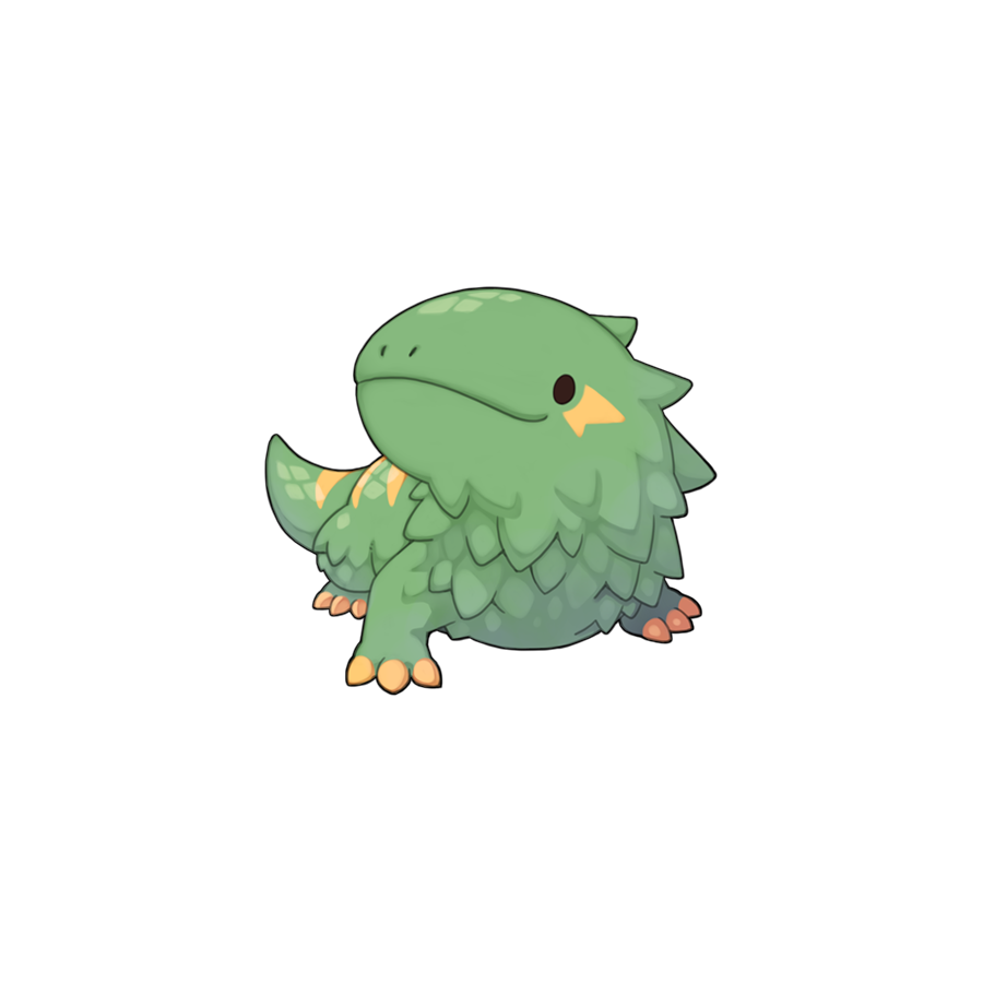 Safebooru - animal focus chibi chibi only closed mouth full body lizard ...