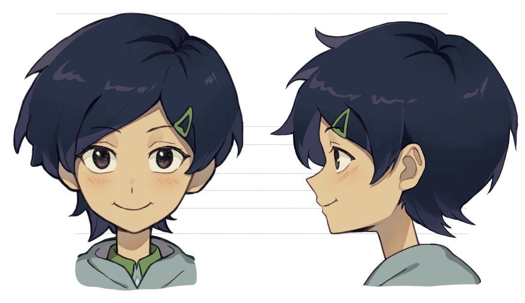 Safebooru - 1girl amphibia black hair brown eyes closed mouth dark ...