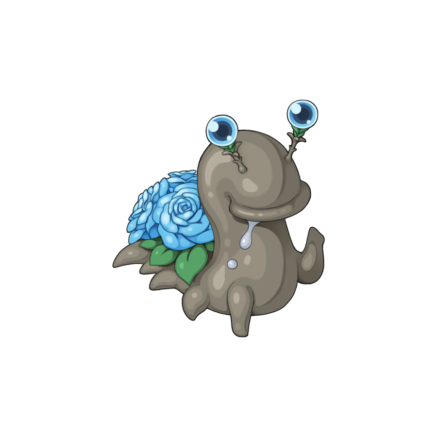 Safebooru - animal focus blue eyes blue flower blue rose chibi chibi ...