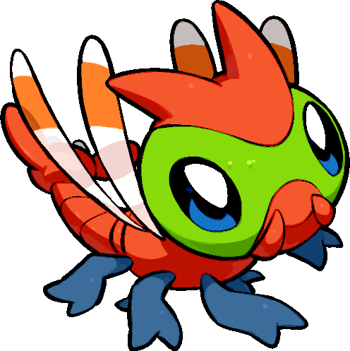 Safebooru - animal focus blue eyes bug chibi chibi only commentary ...