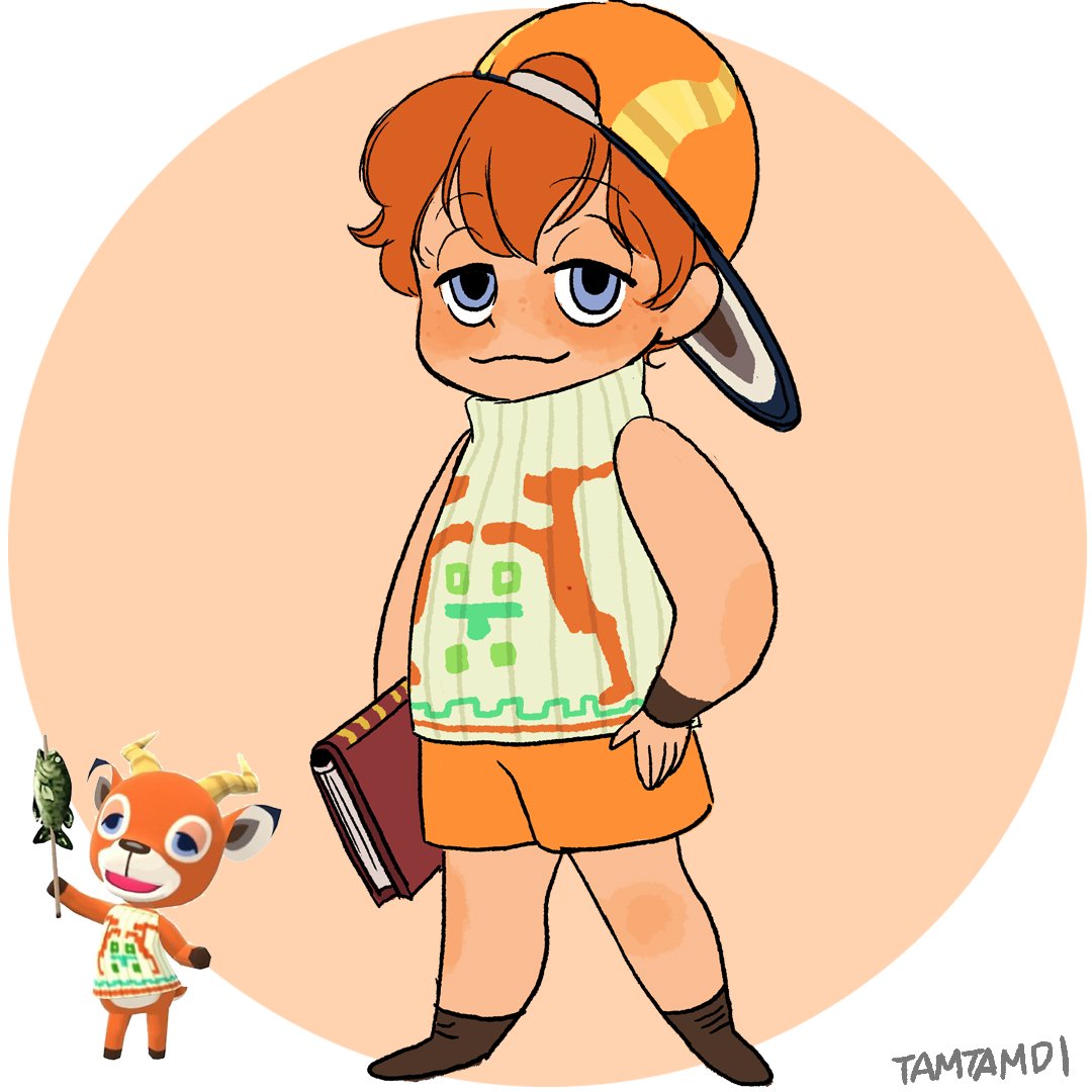 Safebooru - 1boy animal crossing backwards hat baseball cap beau ...