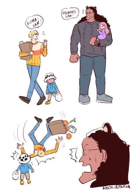 Safebooru - 1girl bartholomew kuma donquixote rocinante father and ...