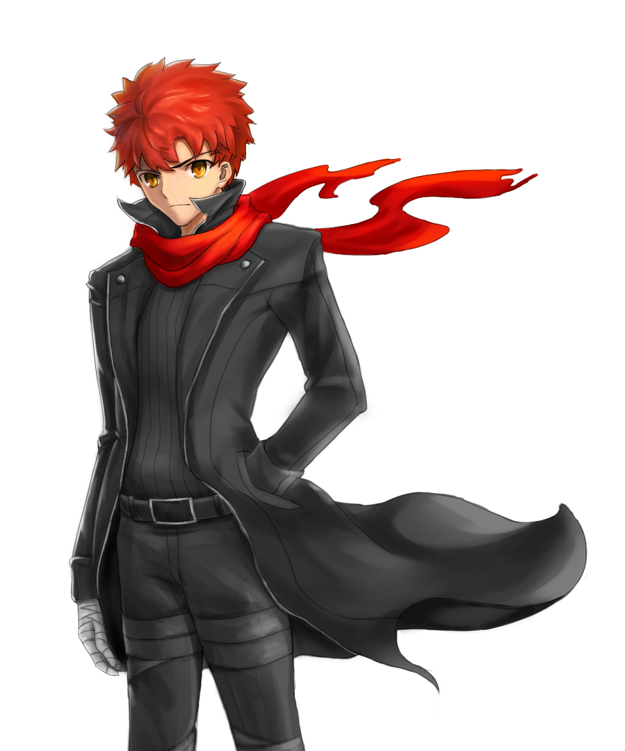 Safebooru - 1boy bandaged hand bandages belt black belt black sweater ...