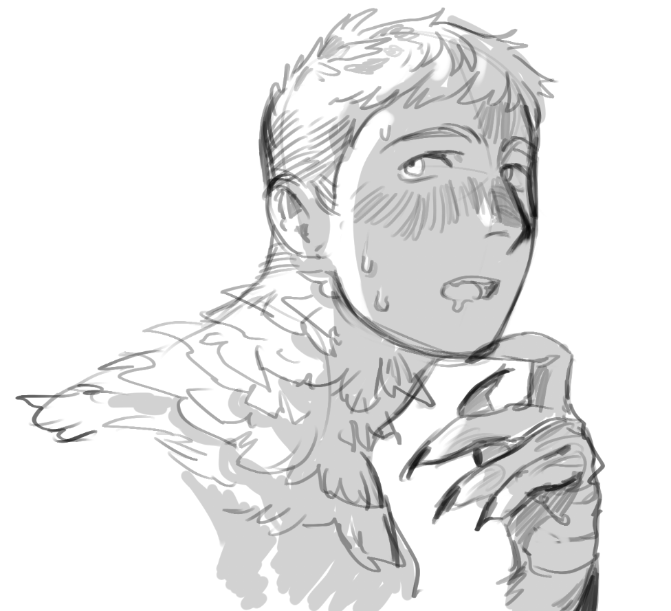 Safebooru - animal hands claws drooling dungeon meshi english ...