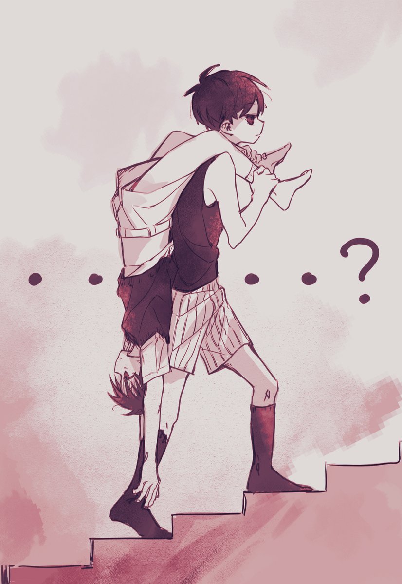 Safebooru - ...? 2boys collared shirt kneehighs kyannu multiple boys ...