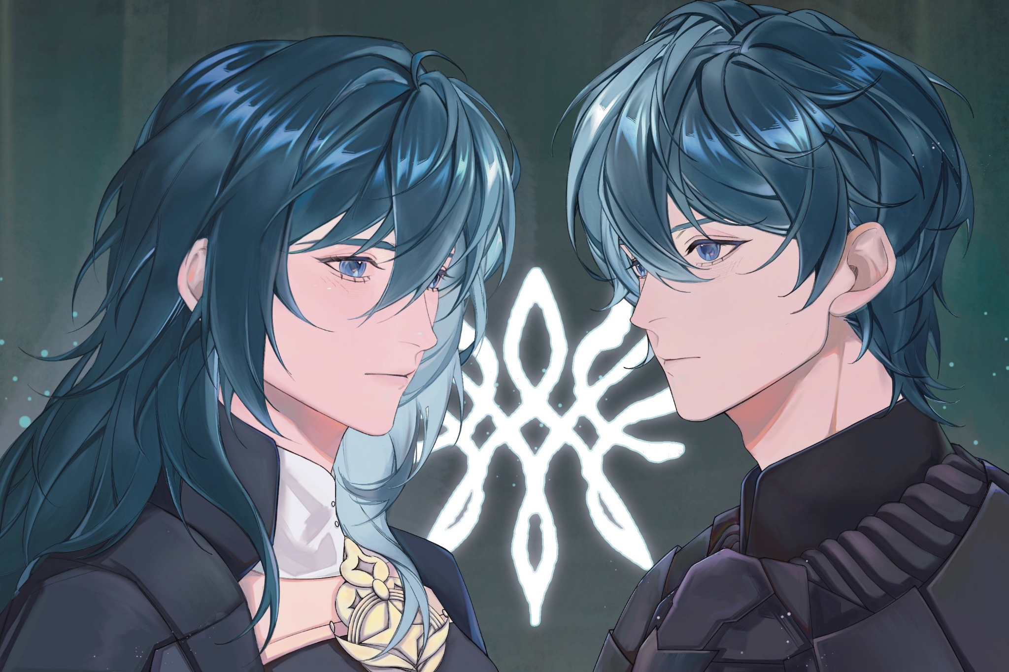 Safebooru - 1boy 1girl armor bbb52486717 black armor byleth (female ...