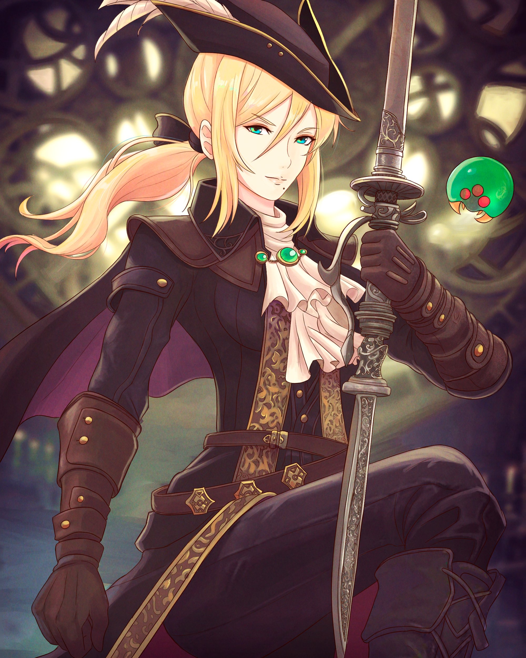 Safebooru - absurdres alternate costume blonde hair bloodborne blue eyes cosplay costume switch ...