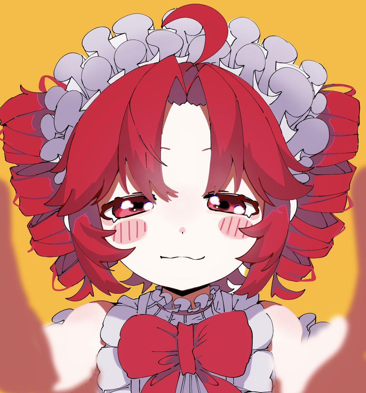 Safebooru - 0 onibi 1girl ahoge alternate costume bare shoulders blush ...