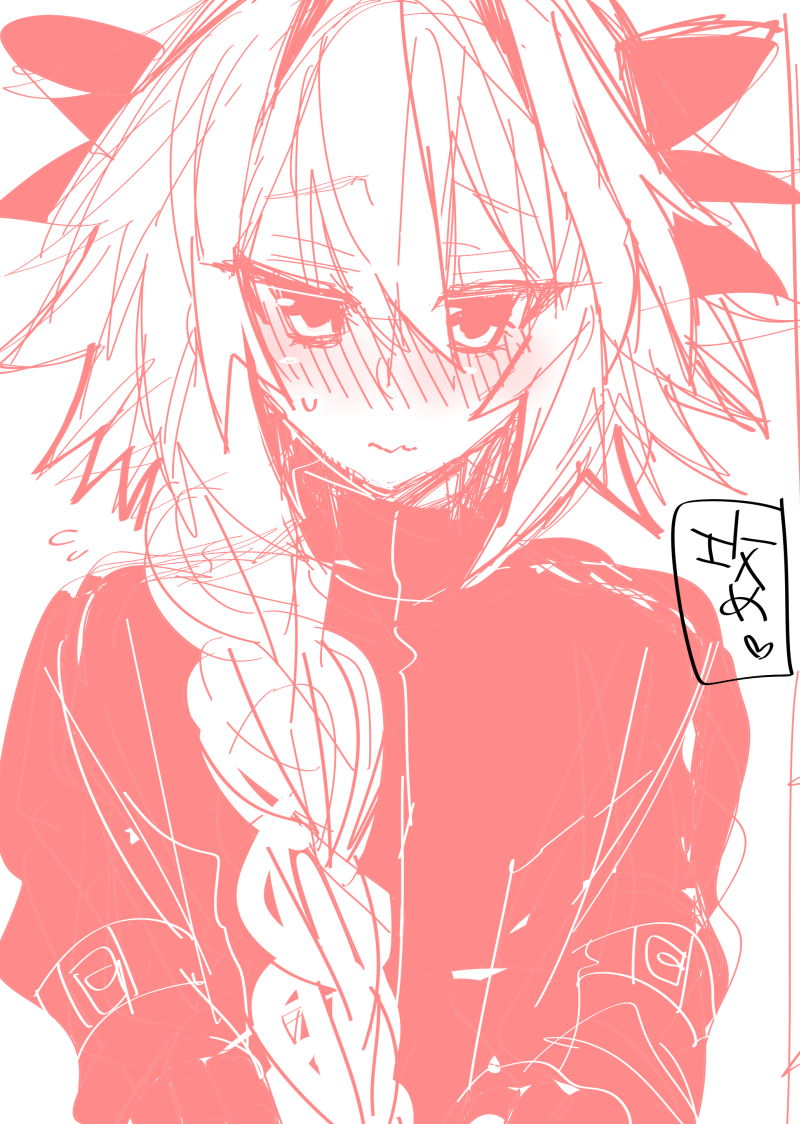 Safebooru - androgynous astolfo (fate) blush bow braid closed mouth ...