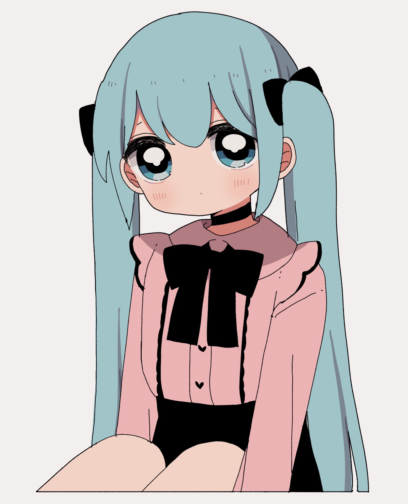 Safebooru - 1girl alternate costume bad id bad twitter id black bow black choker black ribbon ...