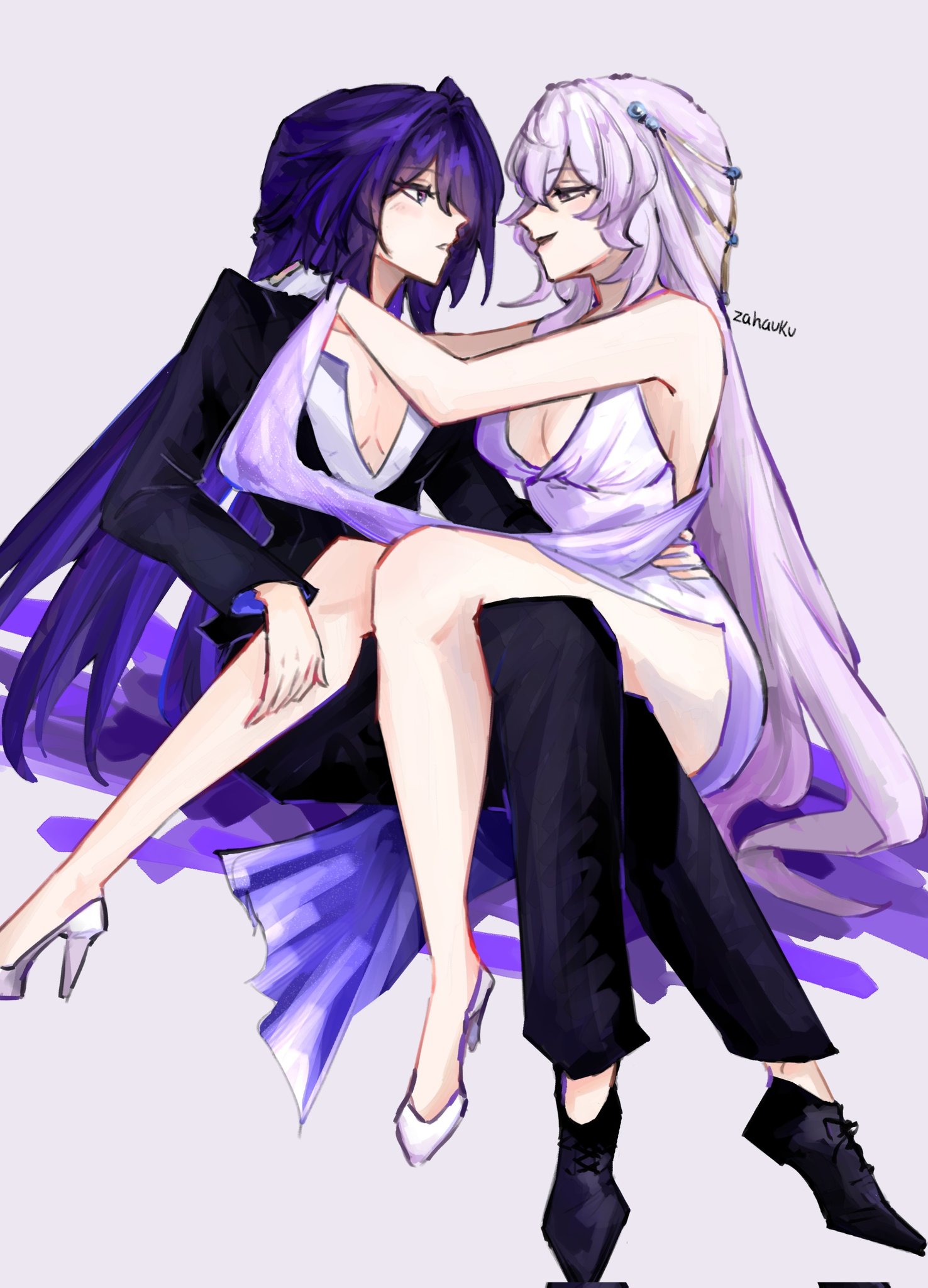 Safebooru - 2girls acheron (boundless choreo) (honkai: star rail) acheron (honkai: star rail ...