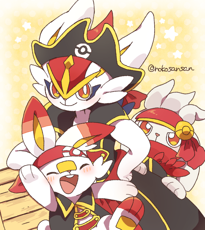 Safebooru - artist name bandana black hat black jacket blush bright ...