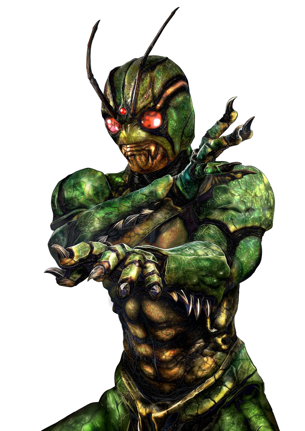 Safebooru - 1992 1boy abs antennae bug claws contrapposto exoskeleton ...