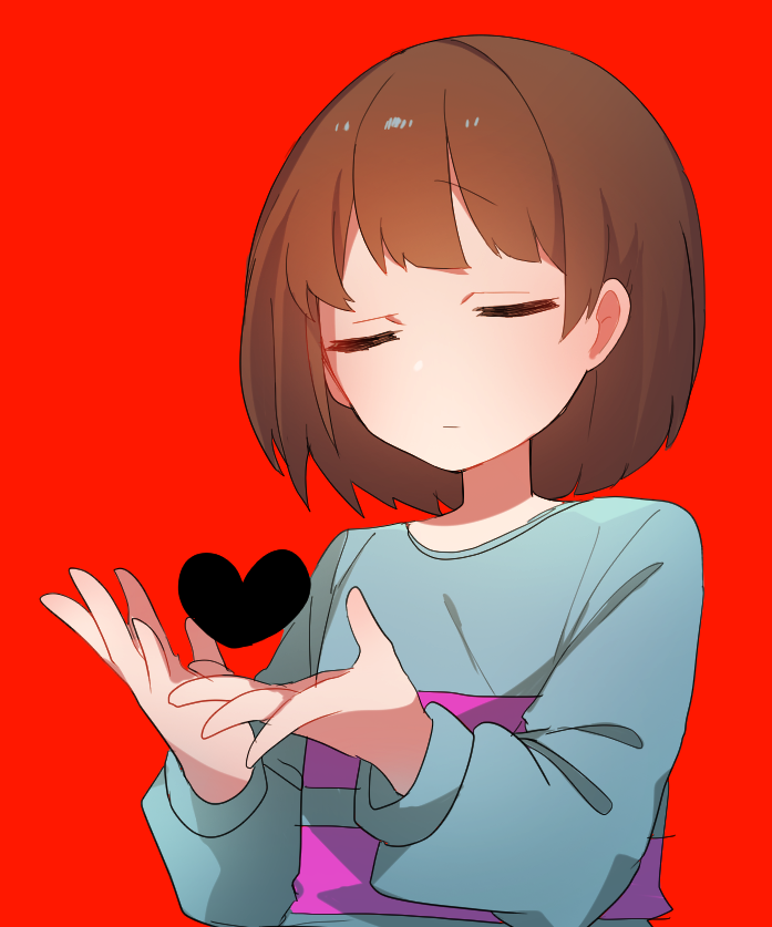Safebooru - 1other :| blue sweater bob cut bow bowtie brown hair close ...