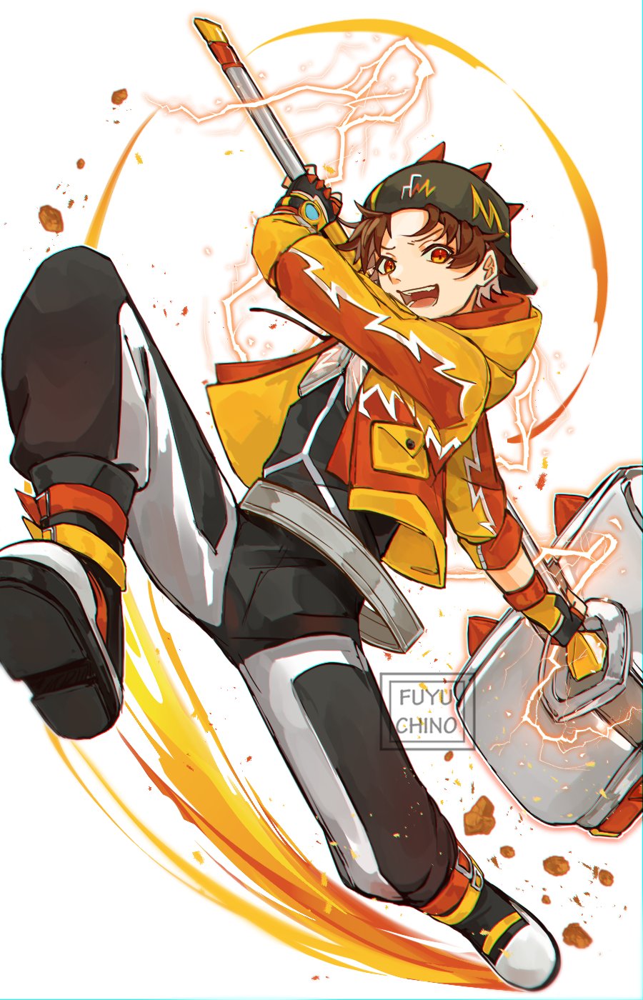 Safebooru - 1boy artist name black footwear boboiboy boboiboy ...
