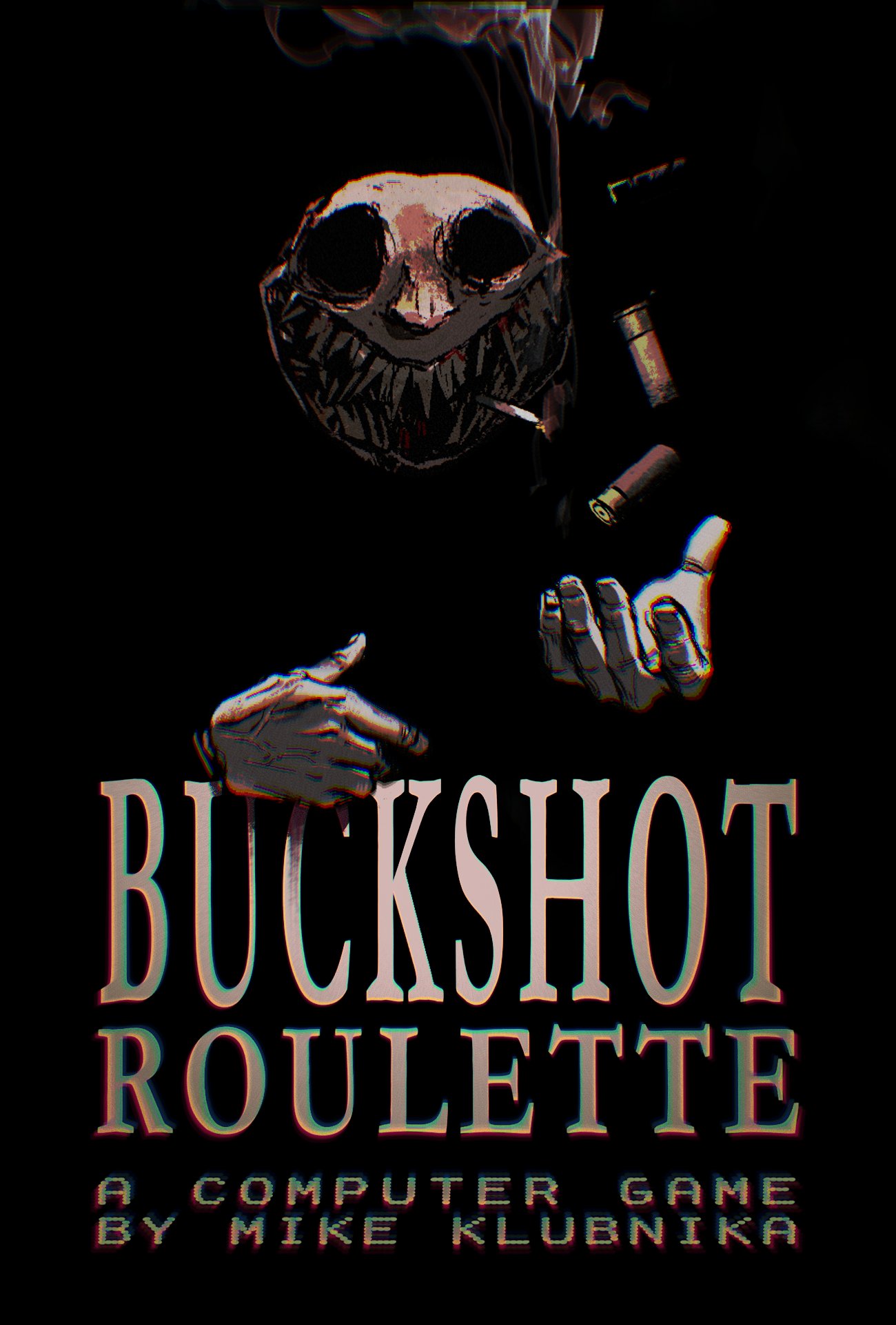 Safebooru - black background buckshot roulette chromatic aberration ...