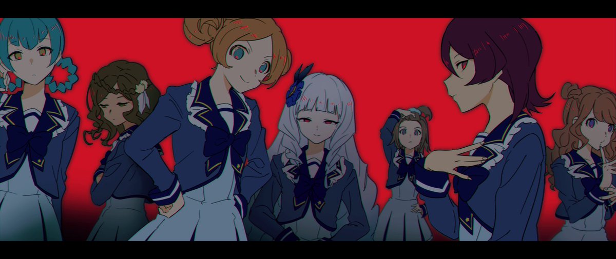 Safebooru - 6+girls aikatsu! (series) aikatsu stars! akashi saya arm up ashida yuuri (aikatsu ...