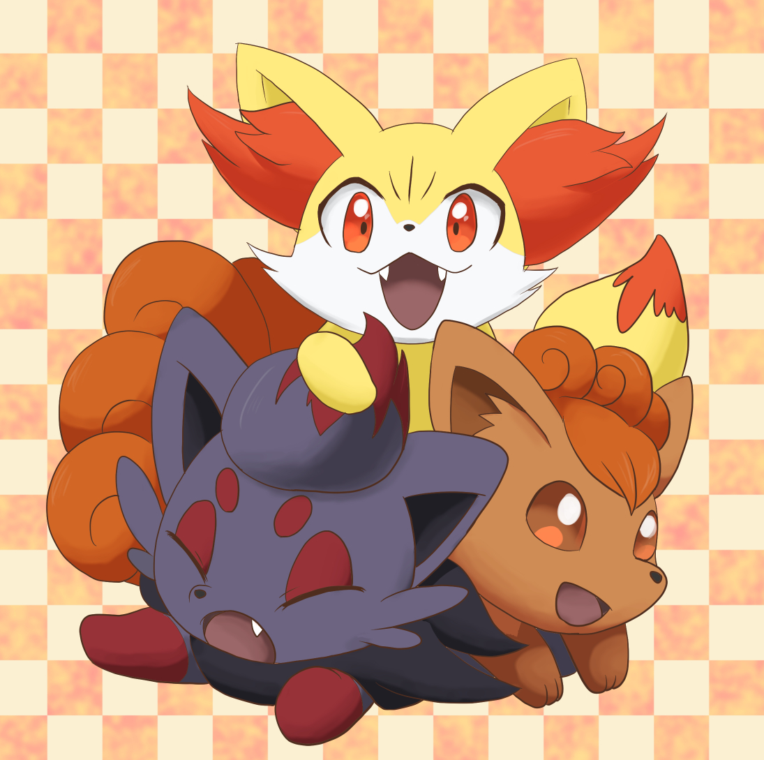 Safebooru - animal ear fluff black fur brown eyes brown fur checkered ...