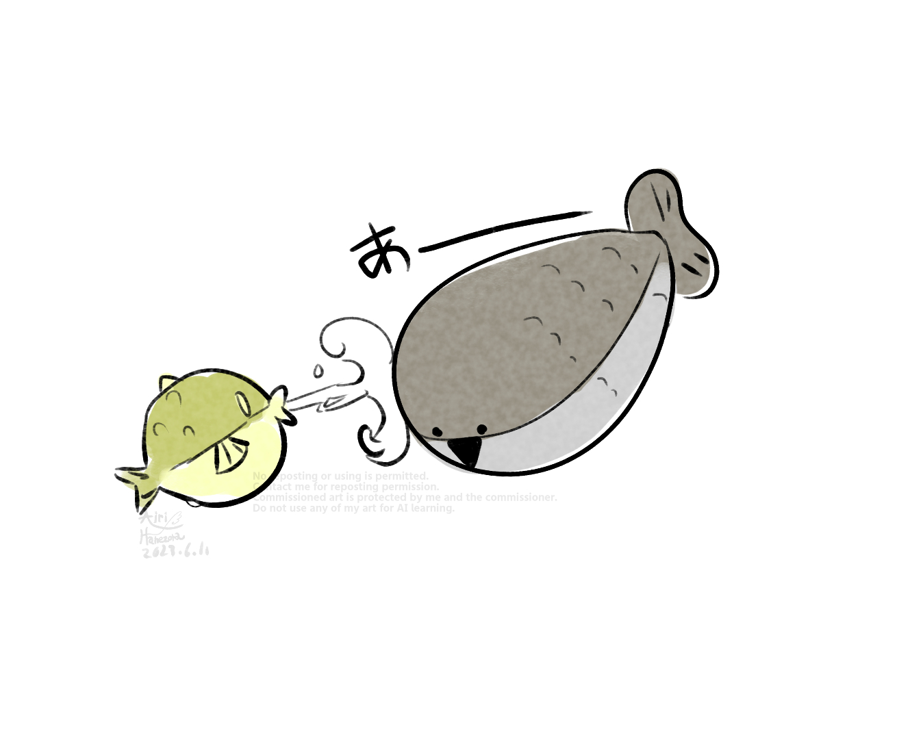 Safebooru - airihanezora clip studio paint (medium) fish full body ...