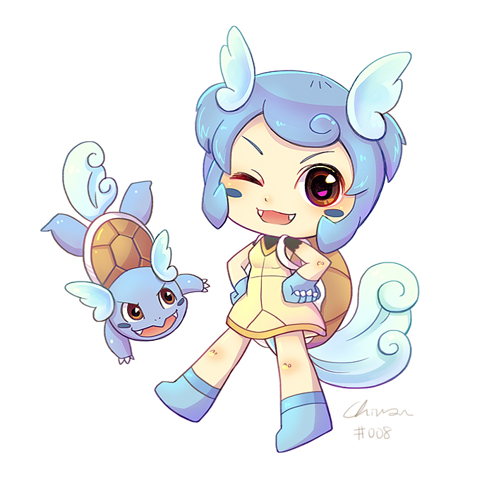 Safebooru - 1girl blue blush blue footwear blue gloves blue hair blush ...